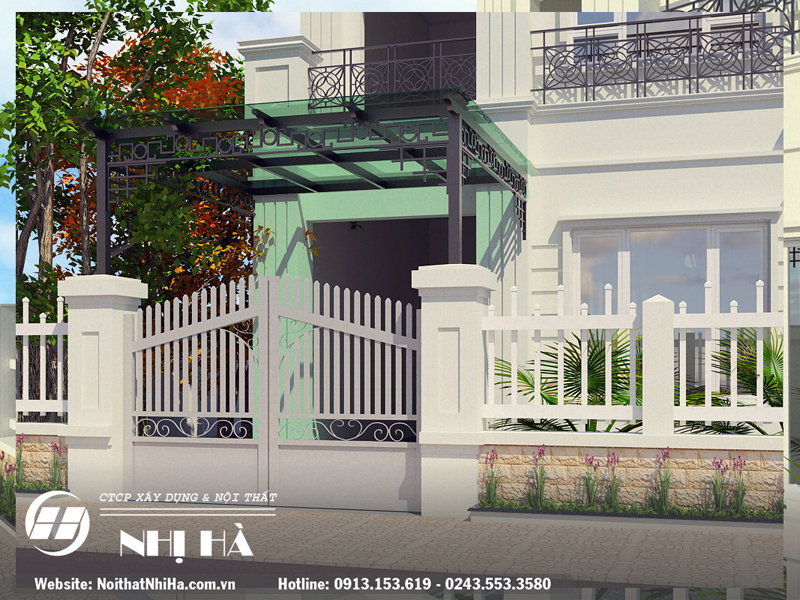 Thiết kế thi công mái kính, mái hiên kính Biệt thự Vincom Riverside