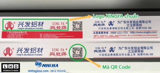 Cách phân biệt cửa nhôm xingfa chính hãng và hàng giả